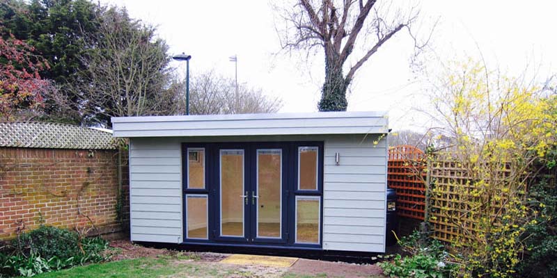 Corner garden office - Garden Office Guide